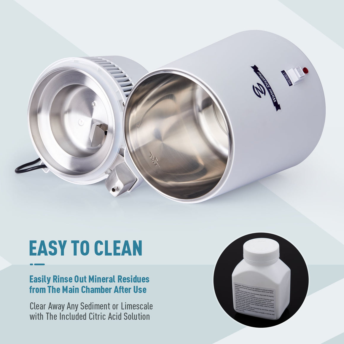 CO-Z 6L Water Distiller, Larger 1.6 Gal Countertop Home Distillers