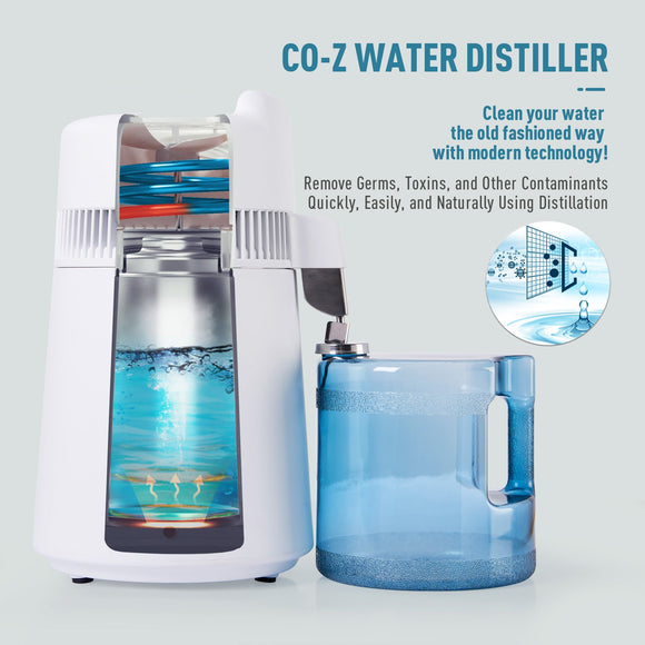 CO-Z 6L/1.6 Gallon Water Distiller with BPA Free Container