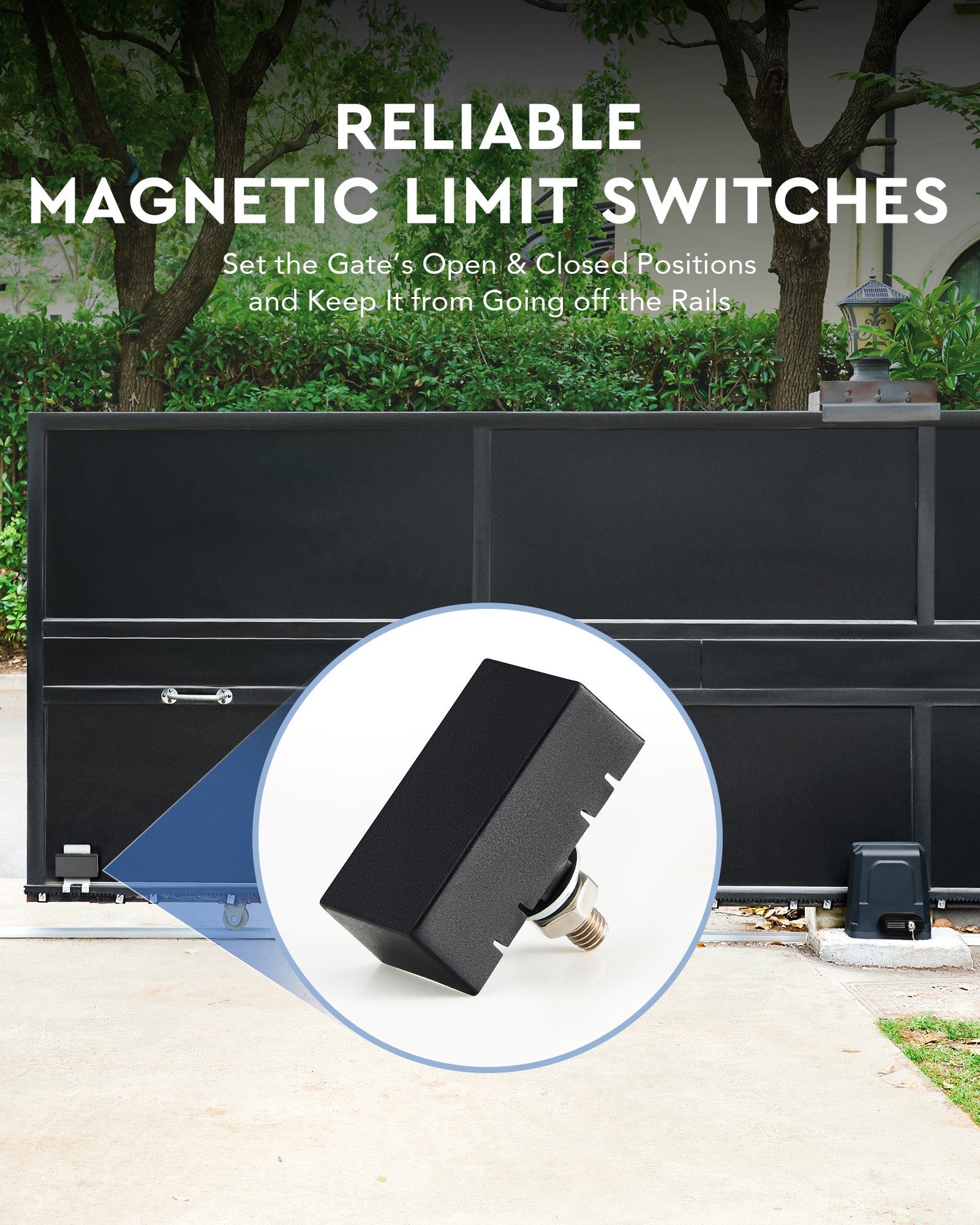 CO-Z Square Magnetic Limit Switches for Sliding Gate Opener
