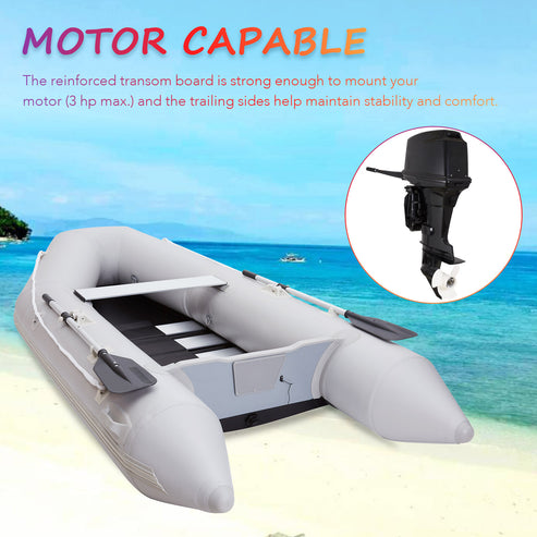 CO-Z 10-foot Dinghy - Inflatable Boat with Aluminum Floor