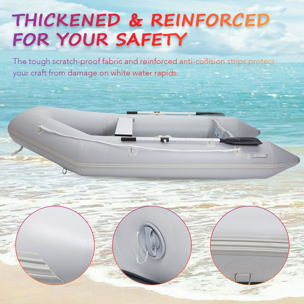 CO-Z 10-foot Dinghy - Inflatable Boat with Aluminum Floor