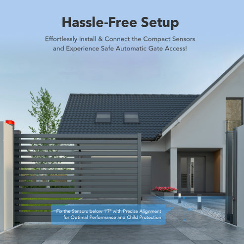 CO-Z Infrared Beam Sensor Kit for Automatic Gate Openers