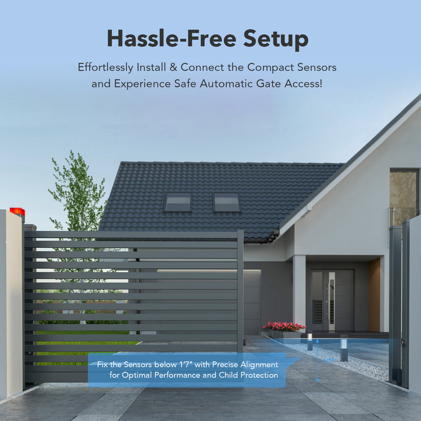 CO-Z Infrared Beam Sensor Kit for Automatic Gate Openers