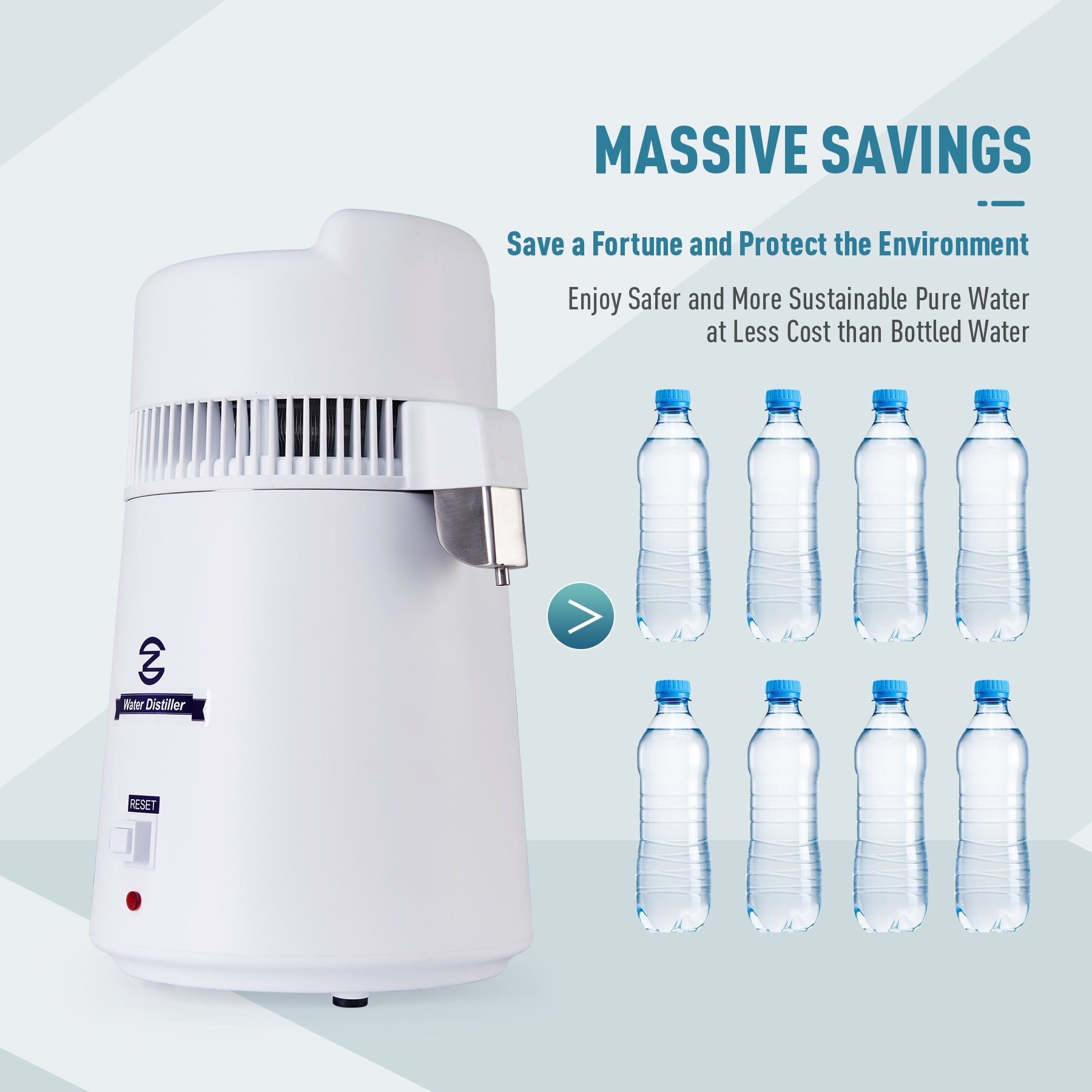 CO-Z 6L/1.6 Gallon Water Distiller with BPA Free Container