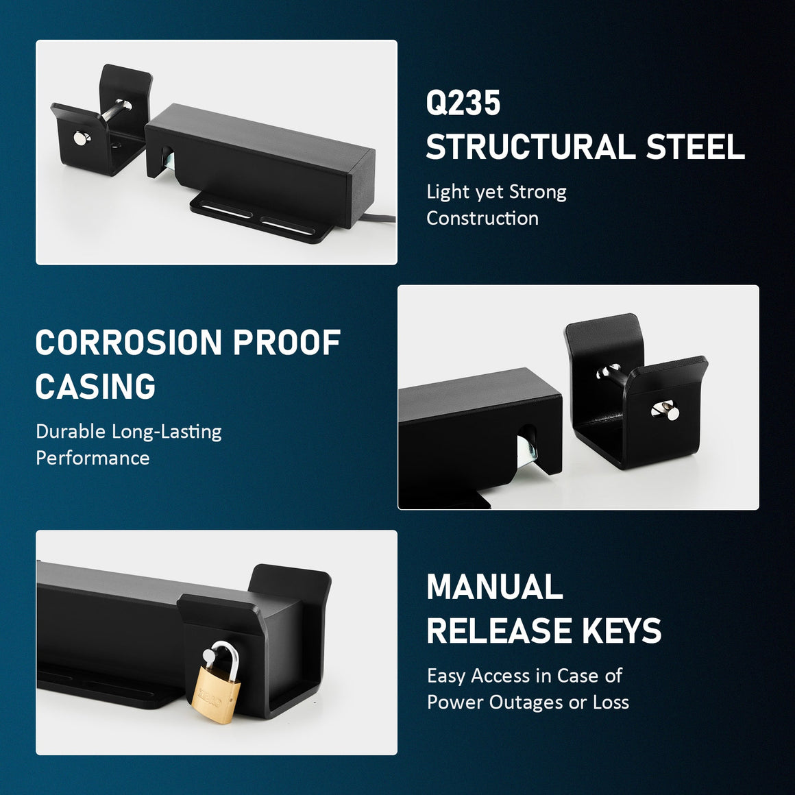 CO-Z Automatic Gate Closer/Lock for Sliding Gate Openers