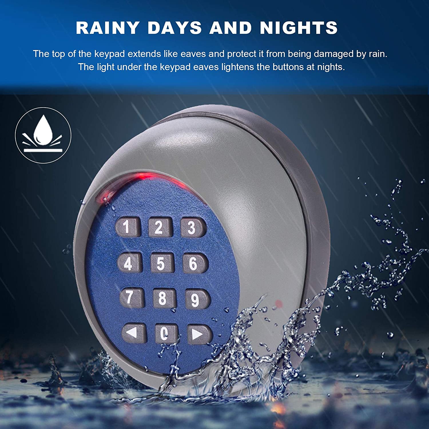 CO-Z Wireless Gate Entry Keypad for Sliding Gate Opener